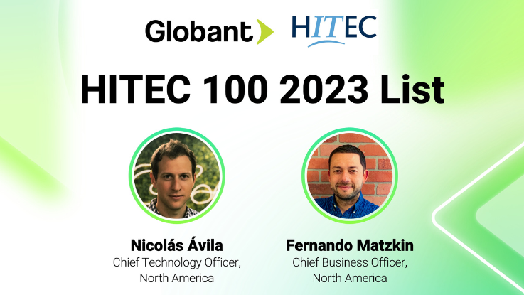 HITEC announces two globers into its 2023 list | Globant News