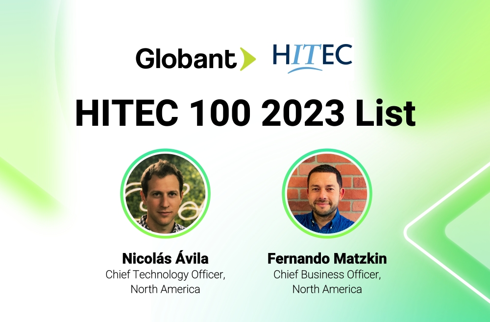 HITEC announces two globers into its 2023 list | Globant News
